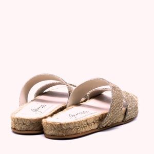 GAIMO | Shoes | Gaimo Golden Crystals Sandal Espadrilles Nwb | Poshmark